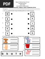 Kindergarten Learning Activity Sheet Q3 Week5 | PDF