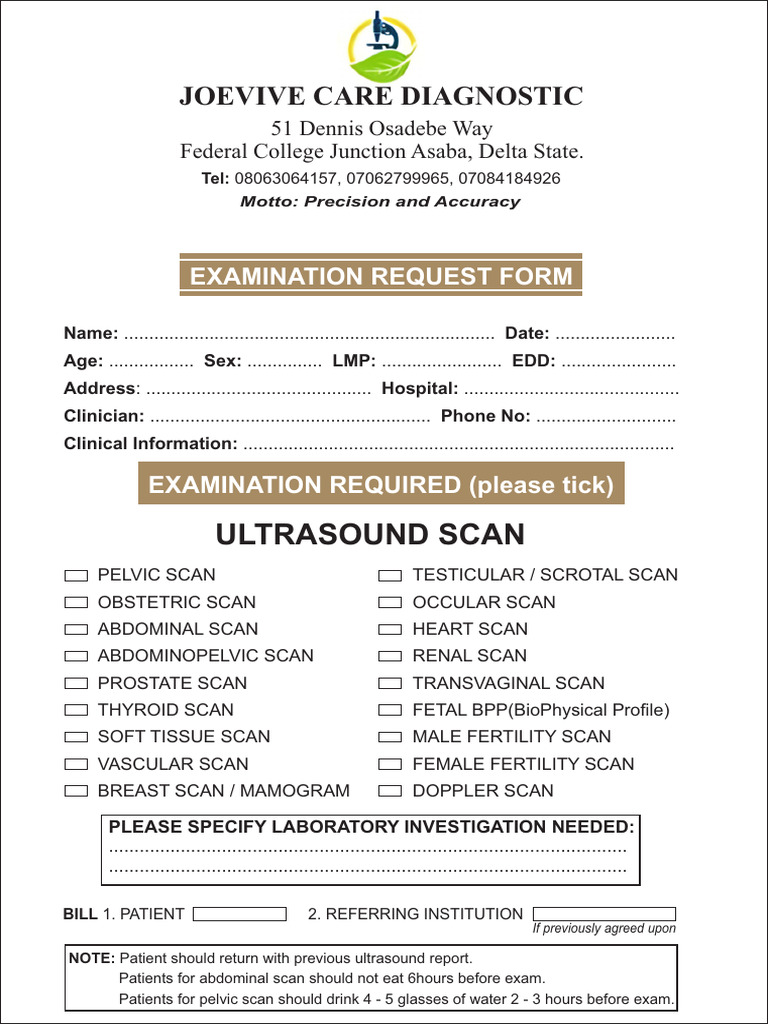 JOEVIVE LAB Request Form | PDF