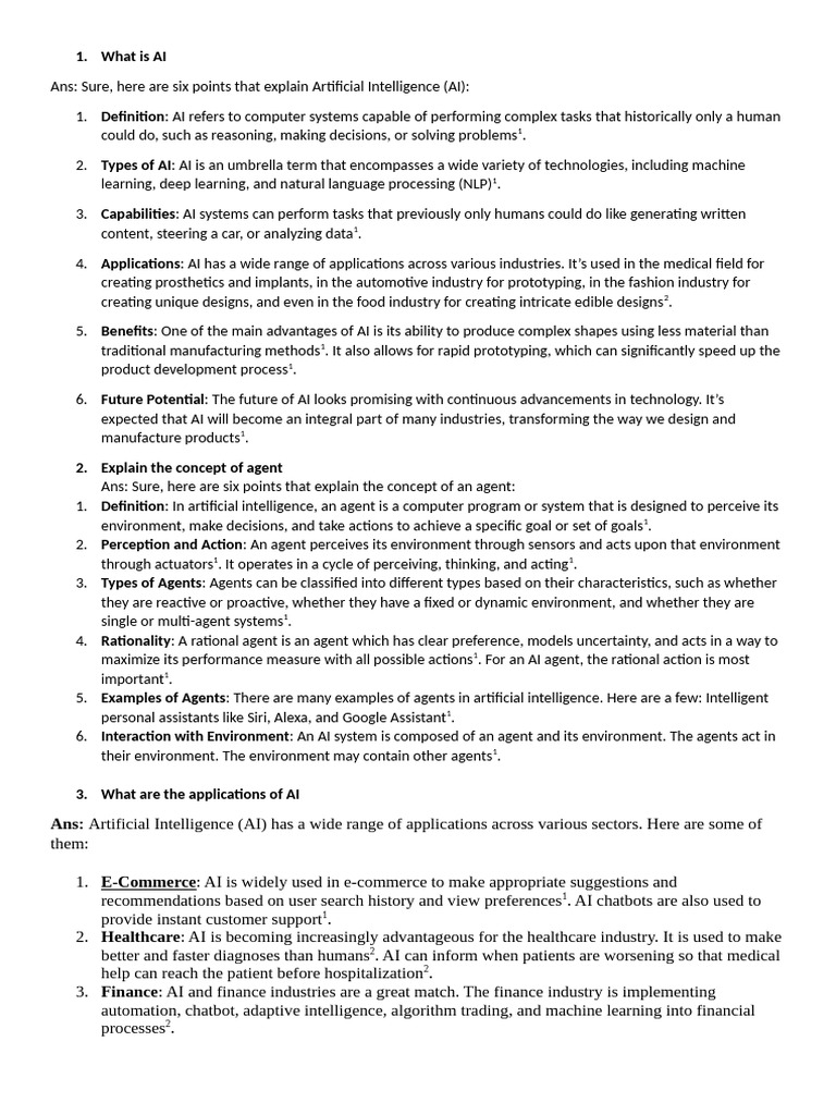 AI External Exam | PDF | Artificial Intelligence | Intelligence (AI) & Semantics