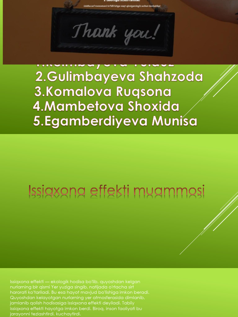 9 C Geografiya Loyiha Ishi | PDF
