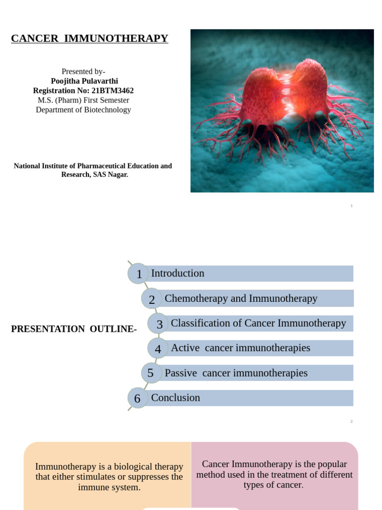 Cancer Immunotherapy | PDF | Immunotherapy | Chemotherapy