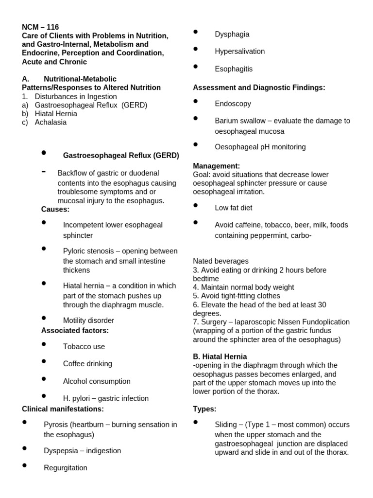 NCM-116-prelim2 | PDF | Esophagus | Stomach