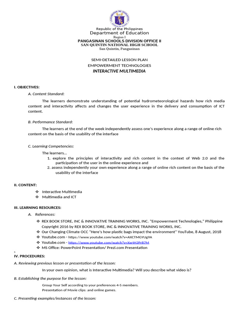 2nd Observation EMTECH 2324 | PDF | Multimedia | Educational Technology