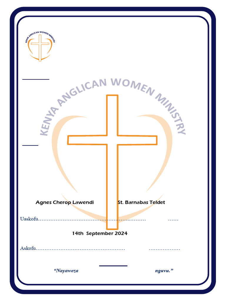 Agnes Cherop Lawendi | PDF