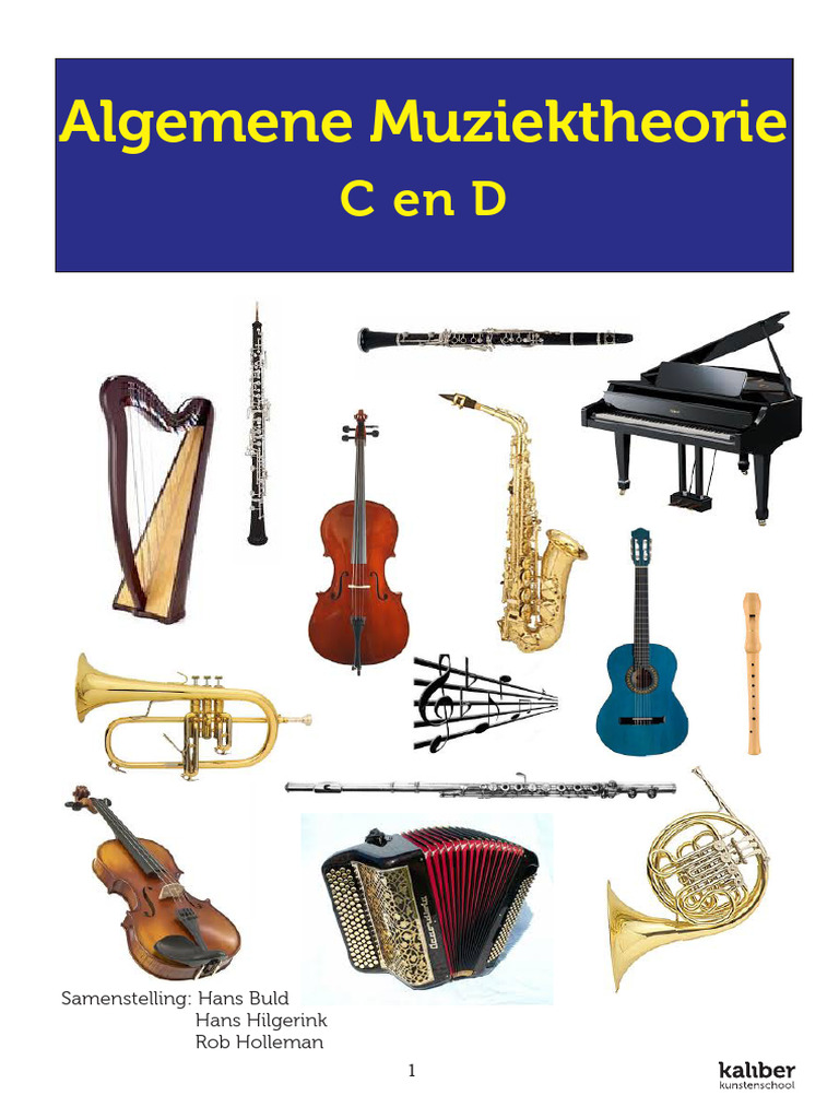 Algemene Muziektheorie Kaliber Kunstenschool C en D 1268002 | PDF