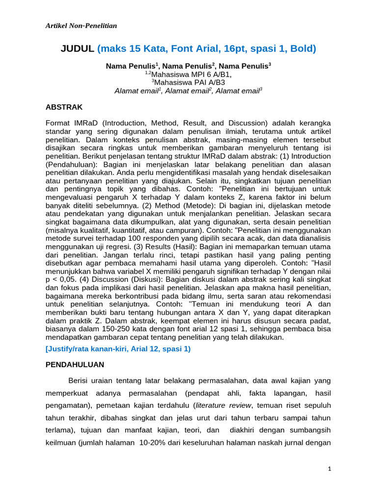 Struktur IMRaD dalam Penulisan Abstrak | PDF