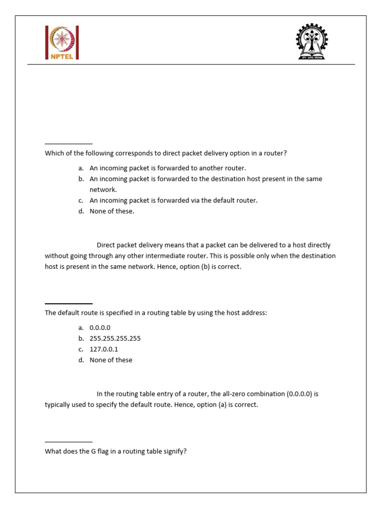 Assignment 3 Solutions | PDF | I Pv6 | Network Protocols
