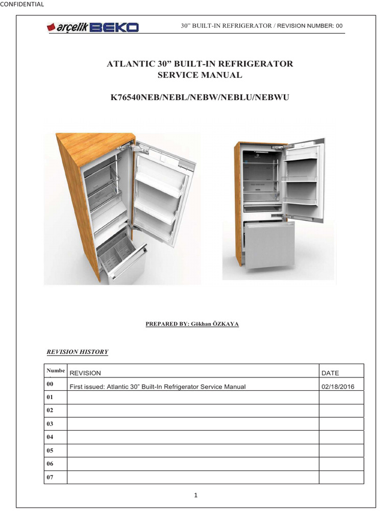Beko Atlantic | PDF | Refrigerator | Manufactured Goods