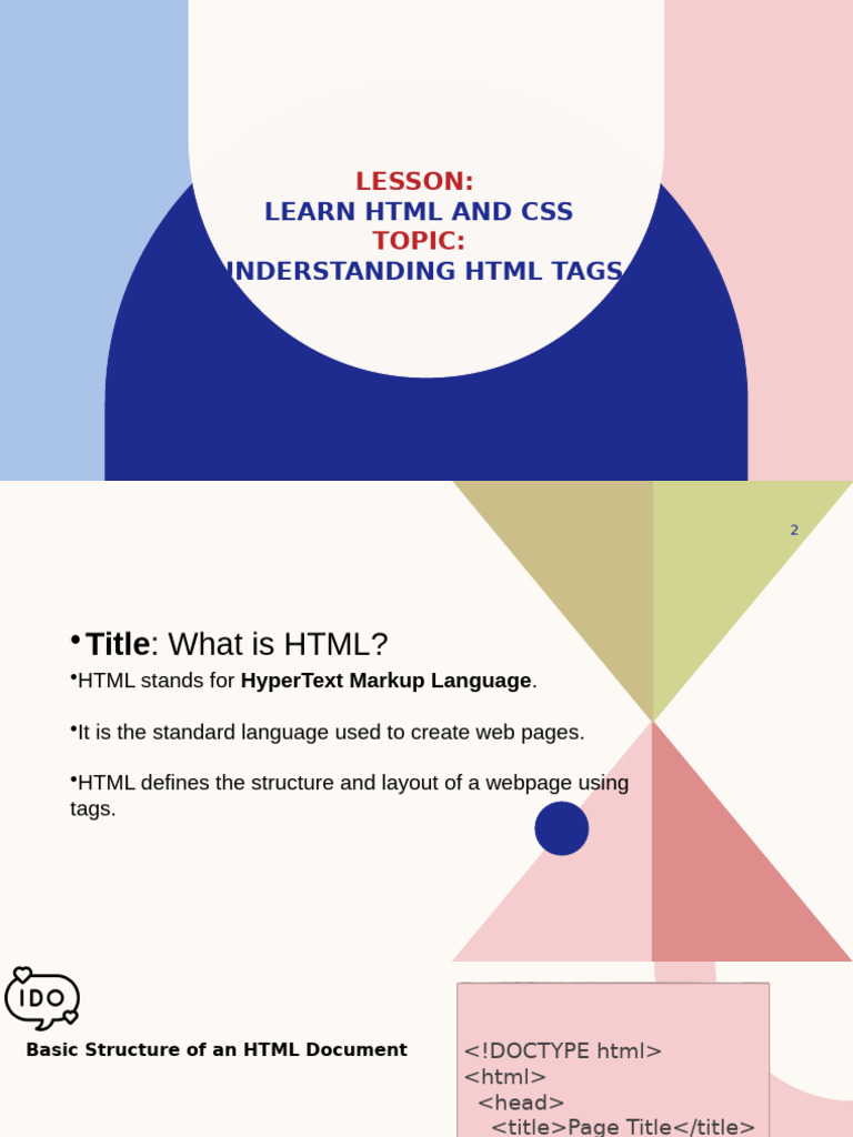 HTML - WebSite Designing | PDF | Html Element | Html