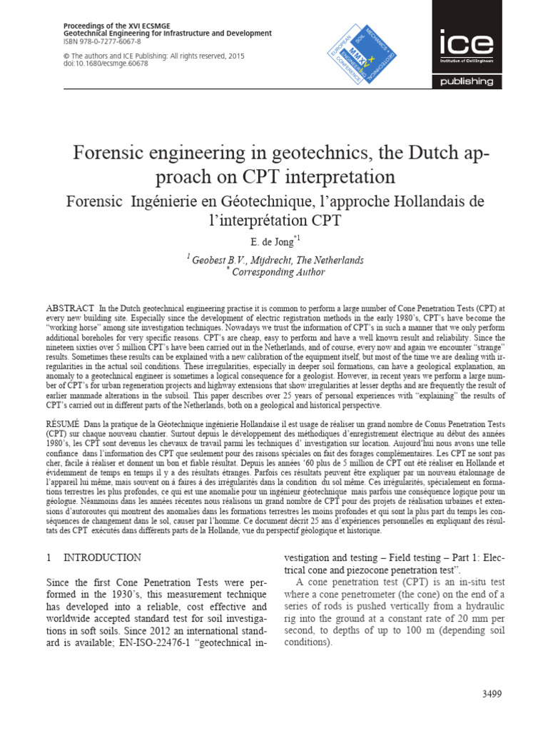 Forensic Geotechnics: CPT Interpretation | PDF | Geotechnical Engineering