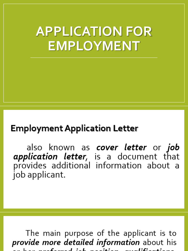 Application For Employment | PDF | Paragraph