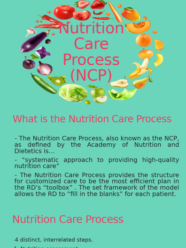 Nutrition Care Process (NCP) | PDF | Malnutrition | Dieting
