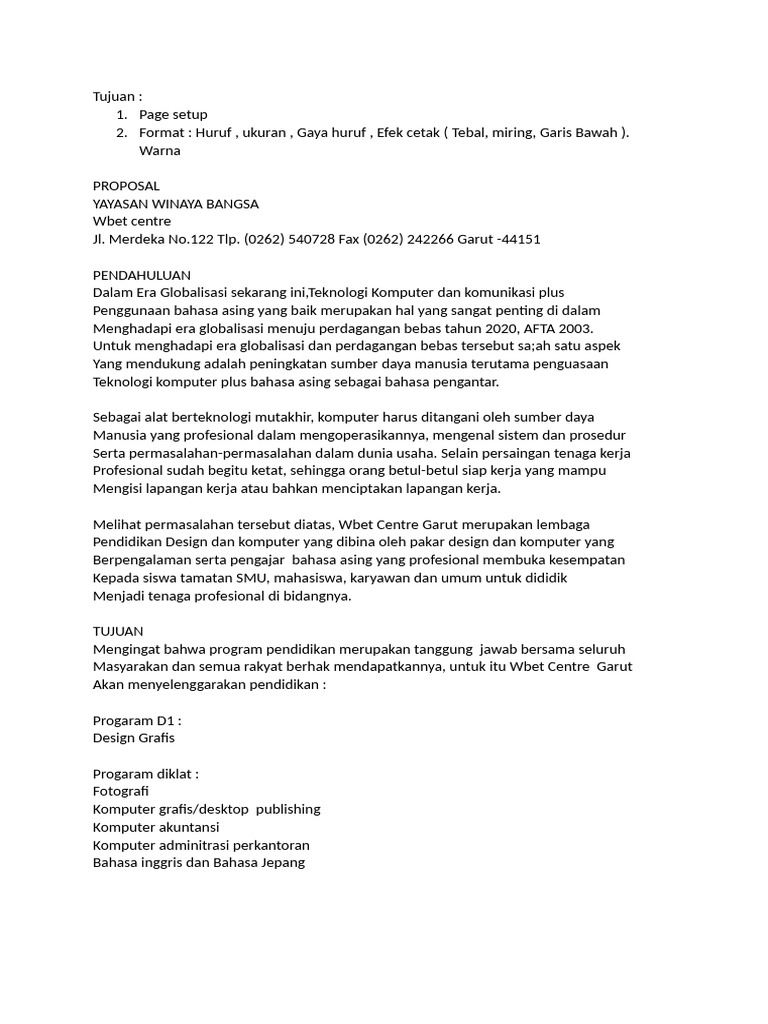 Tugas Naila Sabila Latihan 1 Word | PDF