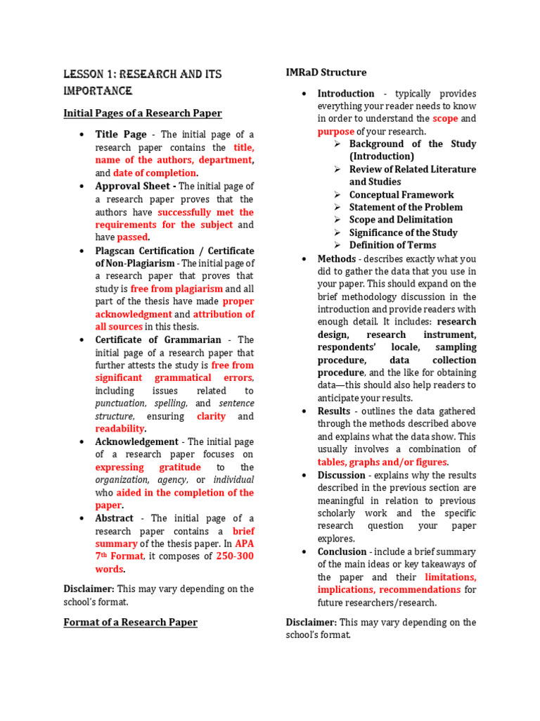 Lecture in Lesson 1 Research and Its Importance | PDF | Knowledge ...