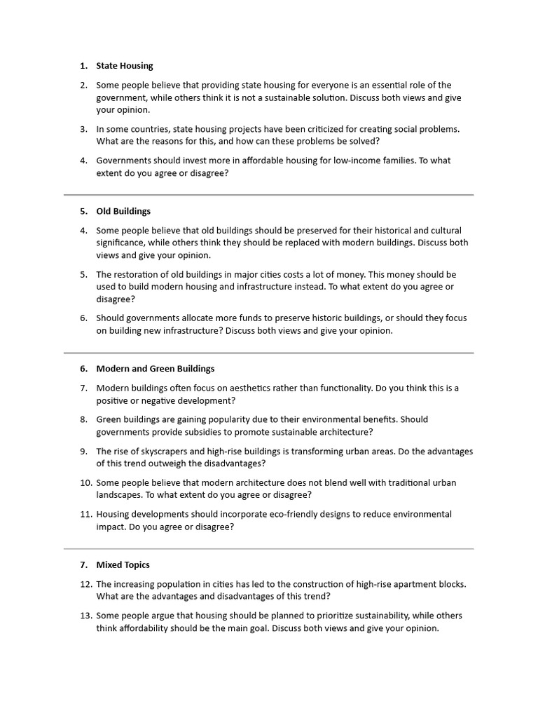 Housing and Architecture Debates | PDF | Green Building | Sustainability