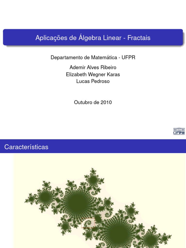Fractais e Álgebra Linear Aplicada | PDF | Fractal | Geometria