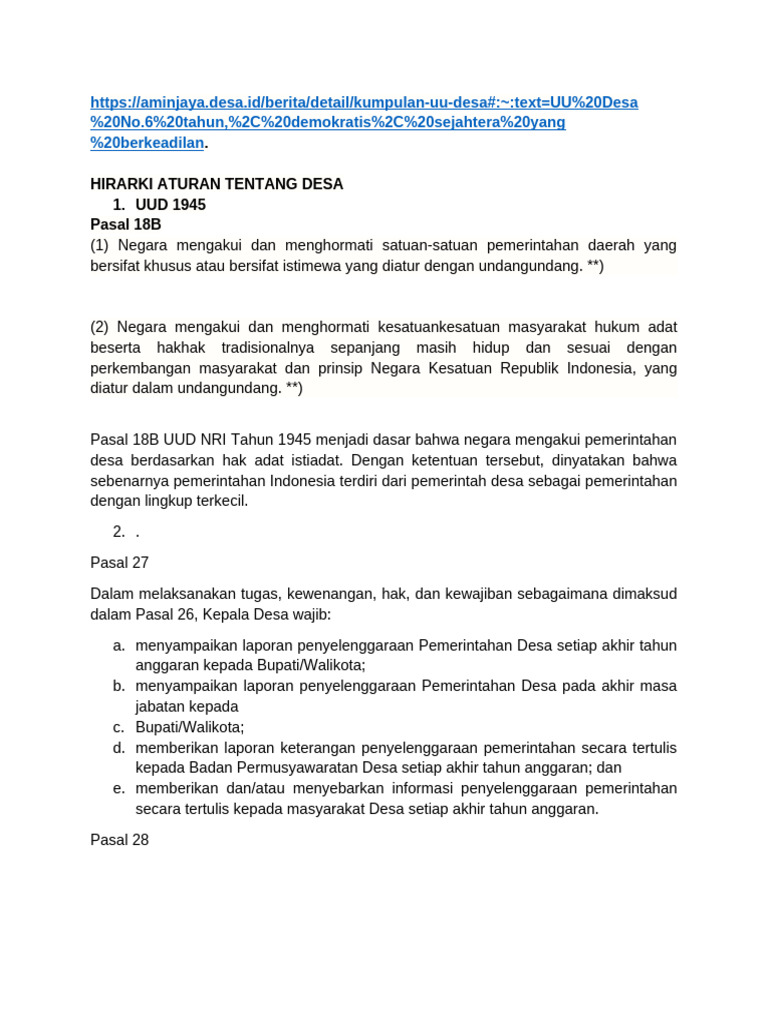 Tentang Desa | PDF