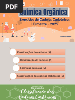 Lista de Exercícios - Química Orgânica | PDF | Carbono | Moléculas