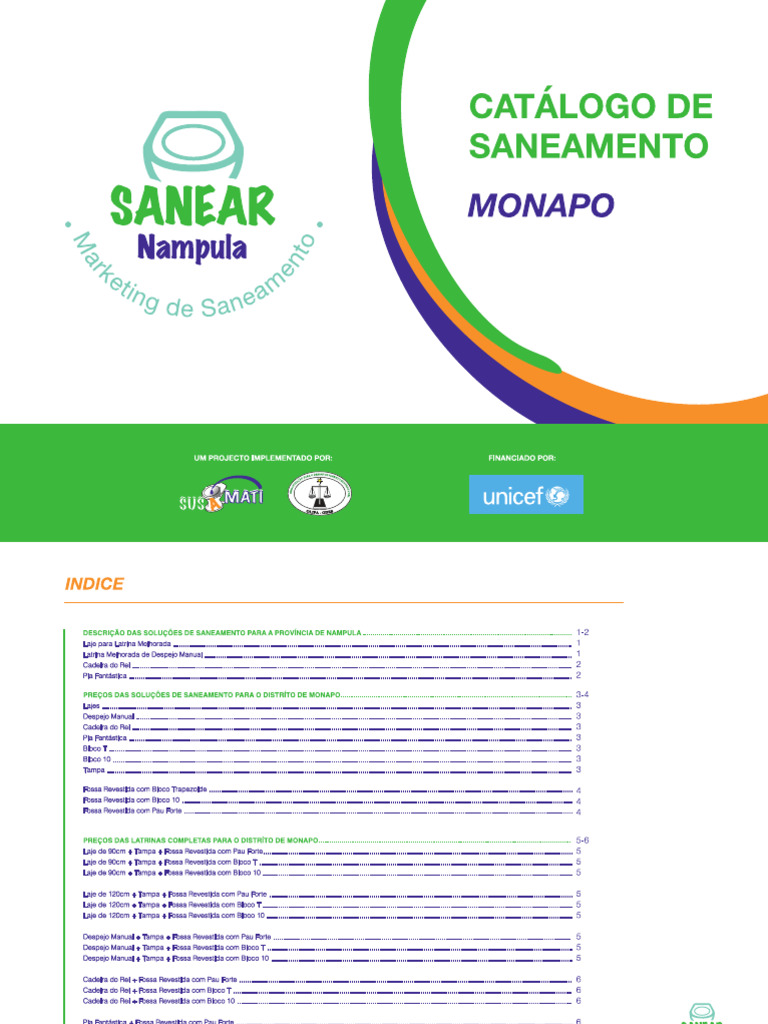 Catalogo Susamati Sanear Nampula Produtos - Monapo-V7 | PDF