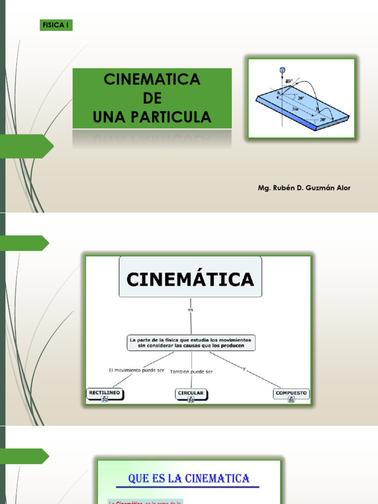 C - 11 Cinematica de Una Particula I PDF | PDF