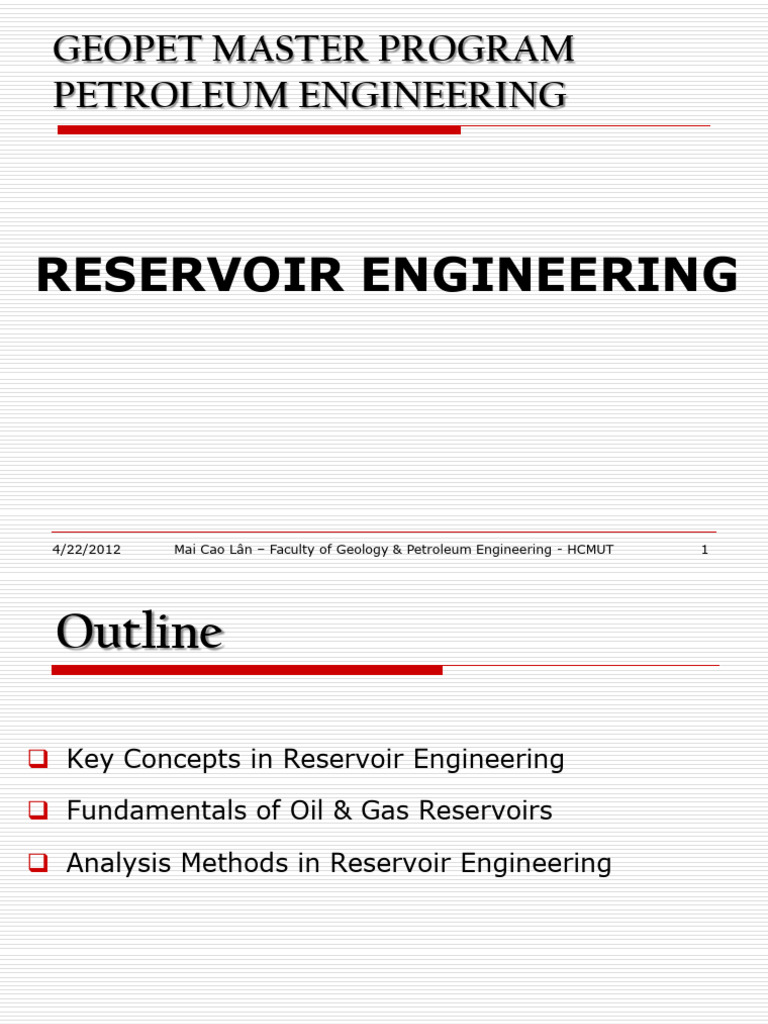 Fundamentals of Reservoir Engineering | PDF | Petroleum Reservoir ...