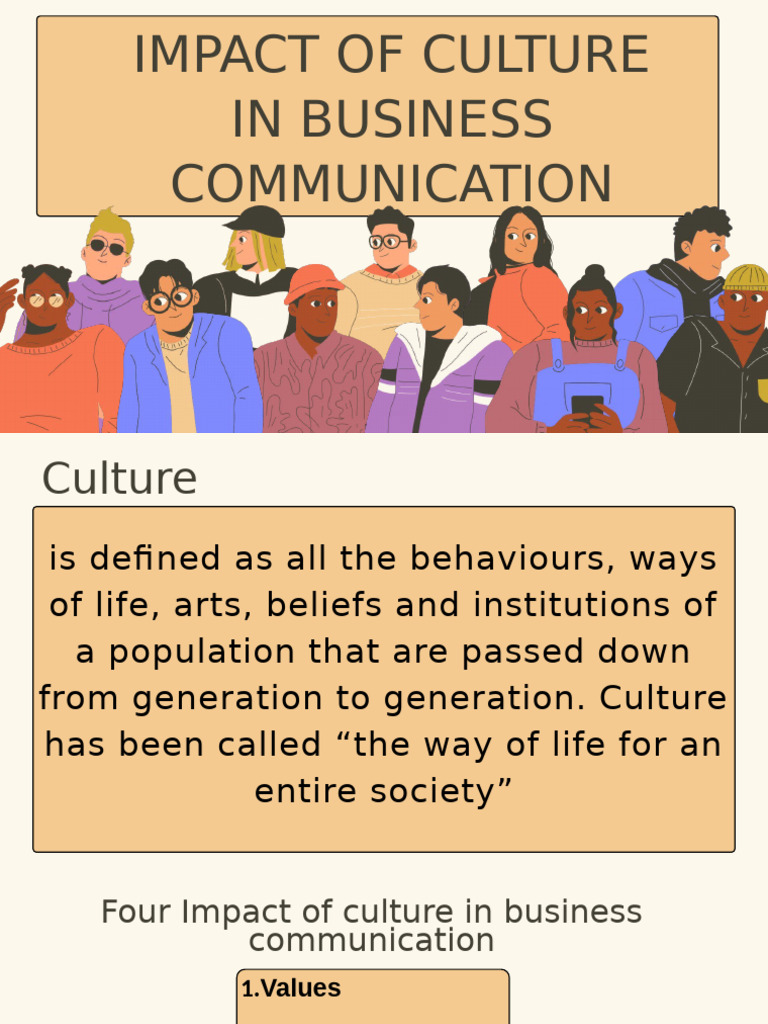Eng128 Impact of Culture in Business Com | PDF | Communication ...