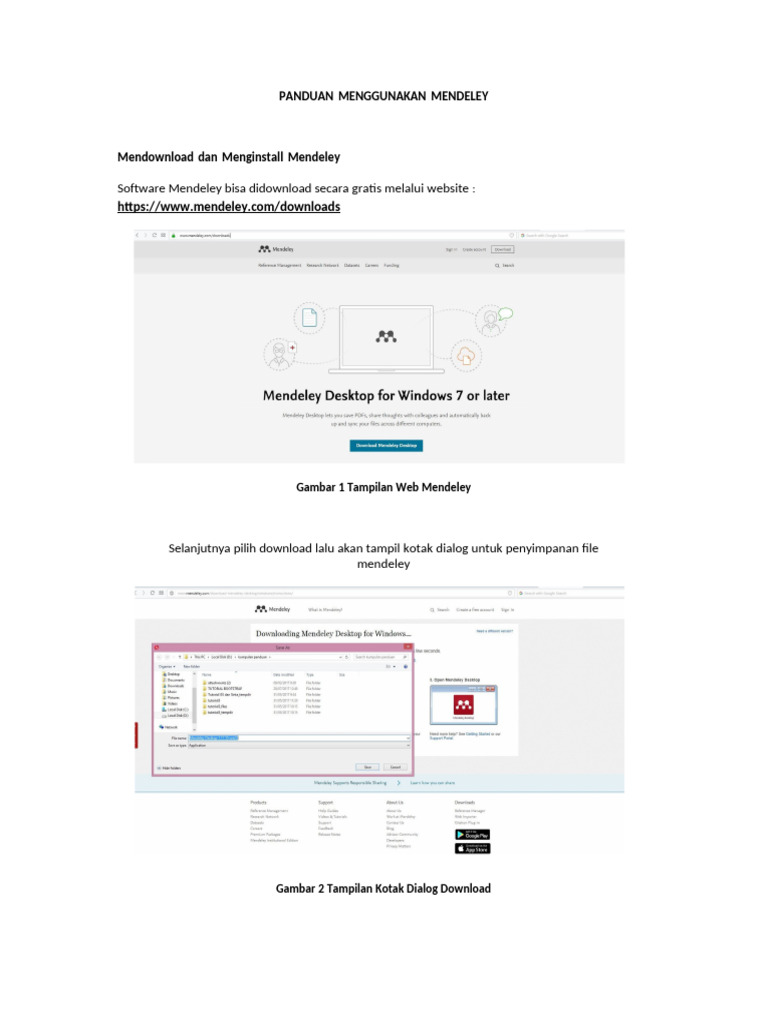 Panduan Menggunakan Mendeley | PDF