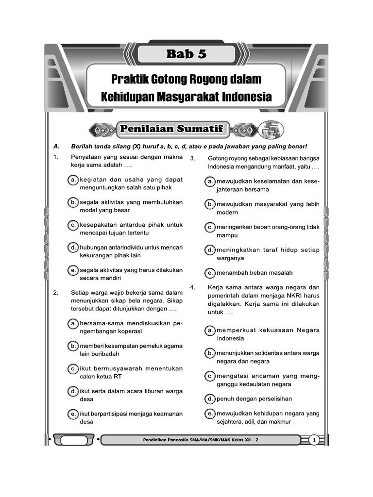 07 - Pendidikan Pancasila 12 SMA-SMK Merdeka - Bab 5 | PDF
