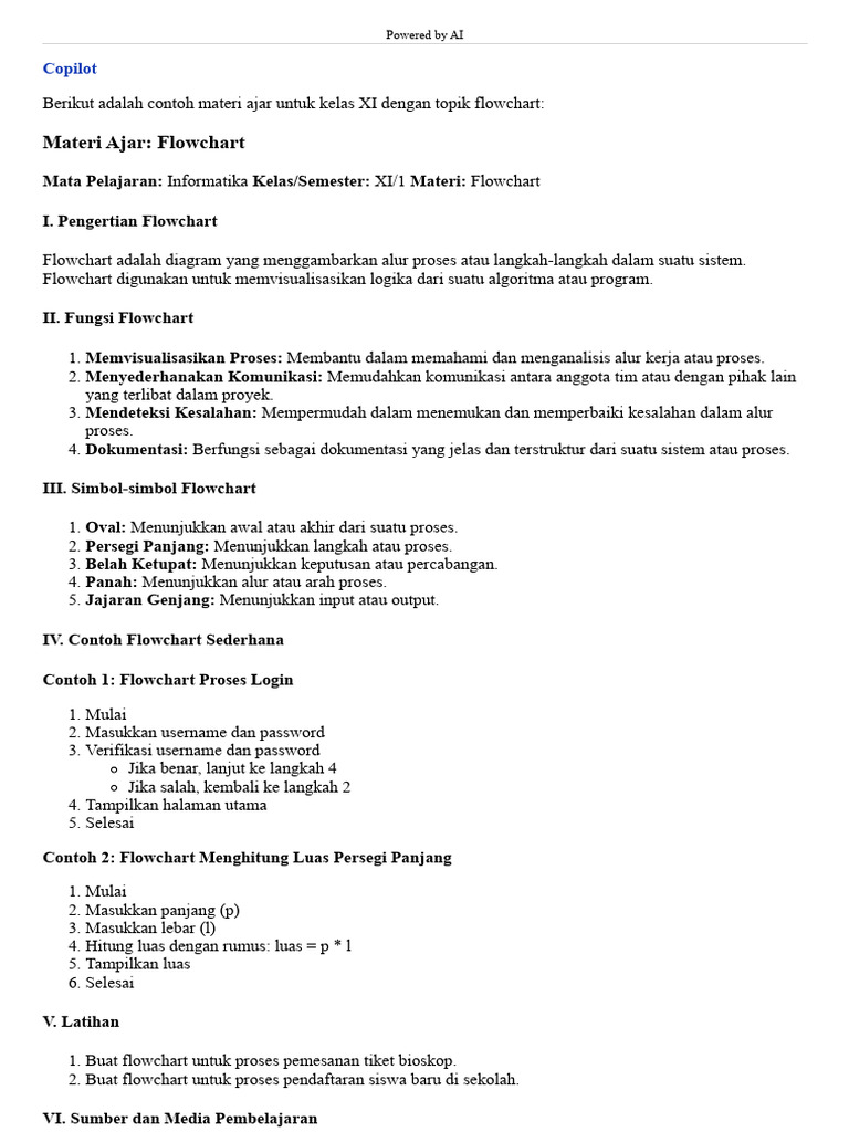 Materi Flowchart | PDF