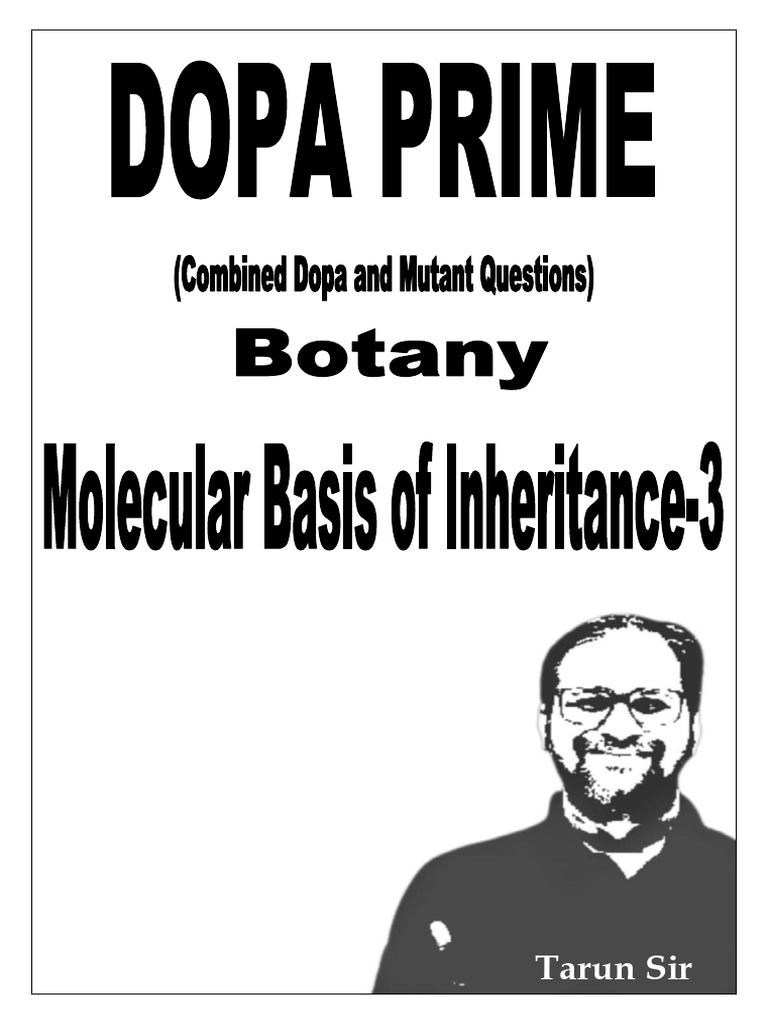 DOPA-3 - Molecular Basis of Inheritance | PDF | Rna | Dna