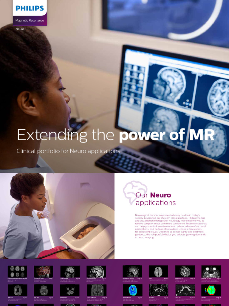 Brochure Neuro Spreads Philips | PDF | Magnetic Resonance Imaging ...