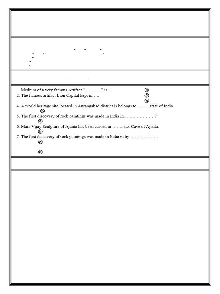 Class XI Painting Exam Guide | PDF