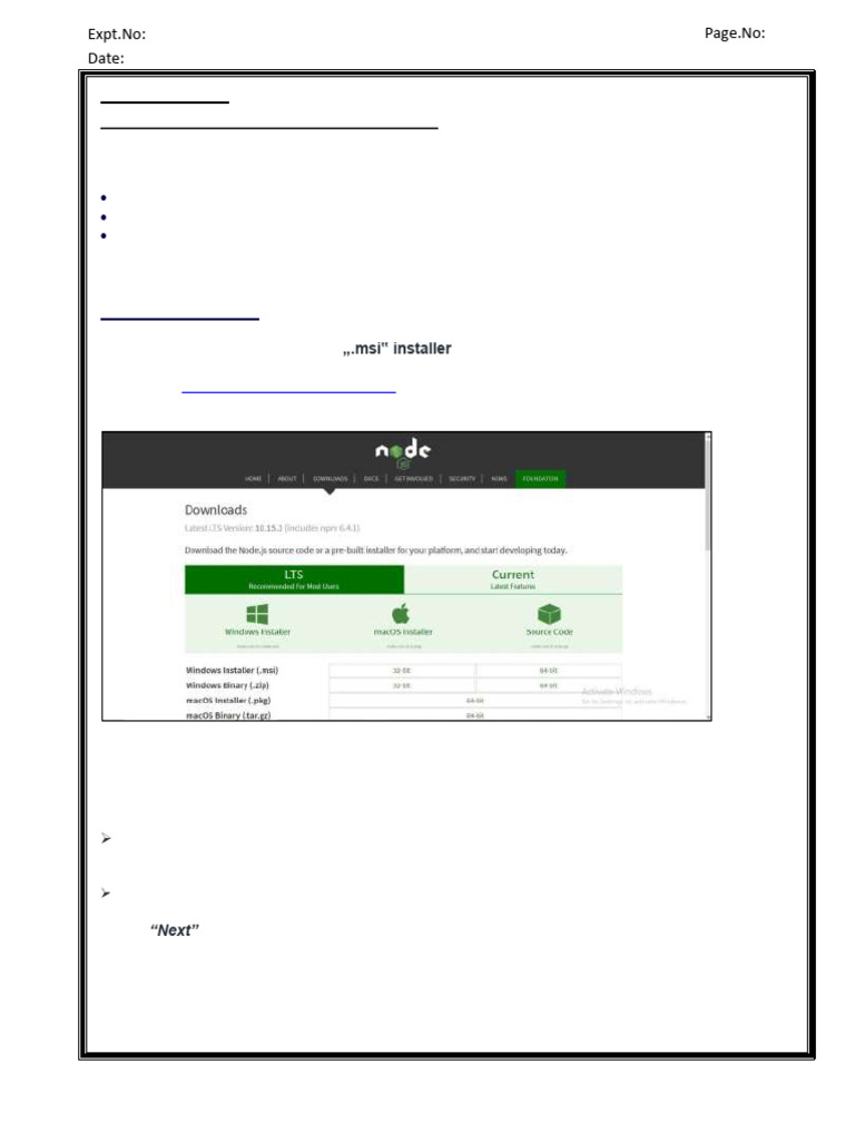 Mean Stack Technology Lab Manual | PDF | Mongo Db | Command Line Interface