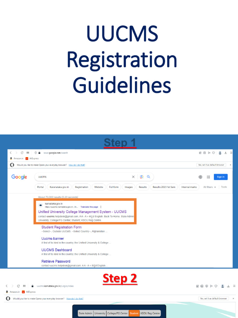 UUCMS Registration Guidelines 2024 | PDF
