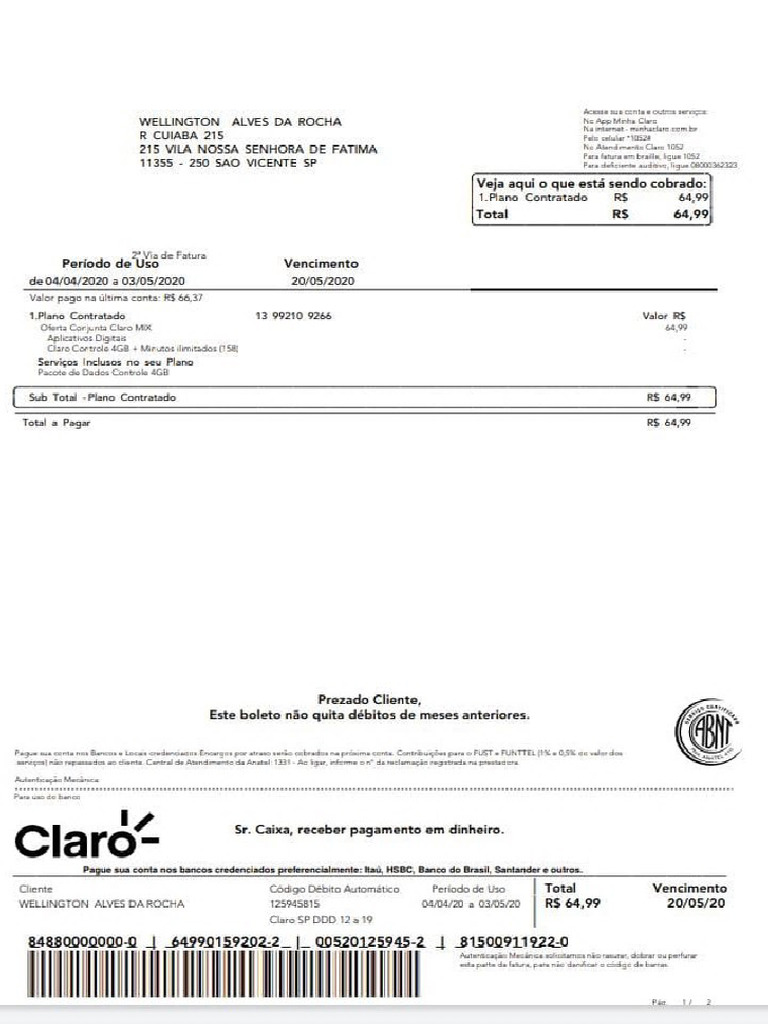 Comprovante de Residência | PDF