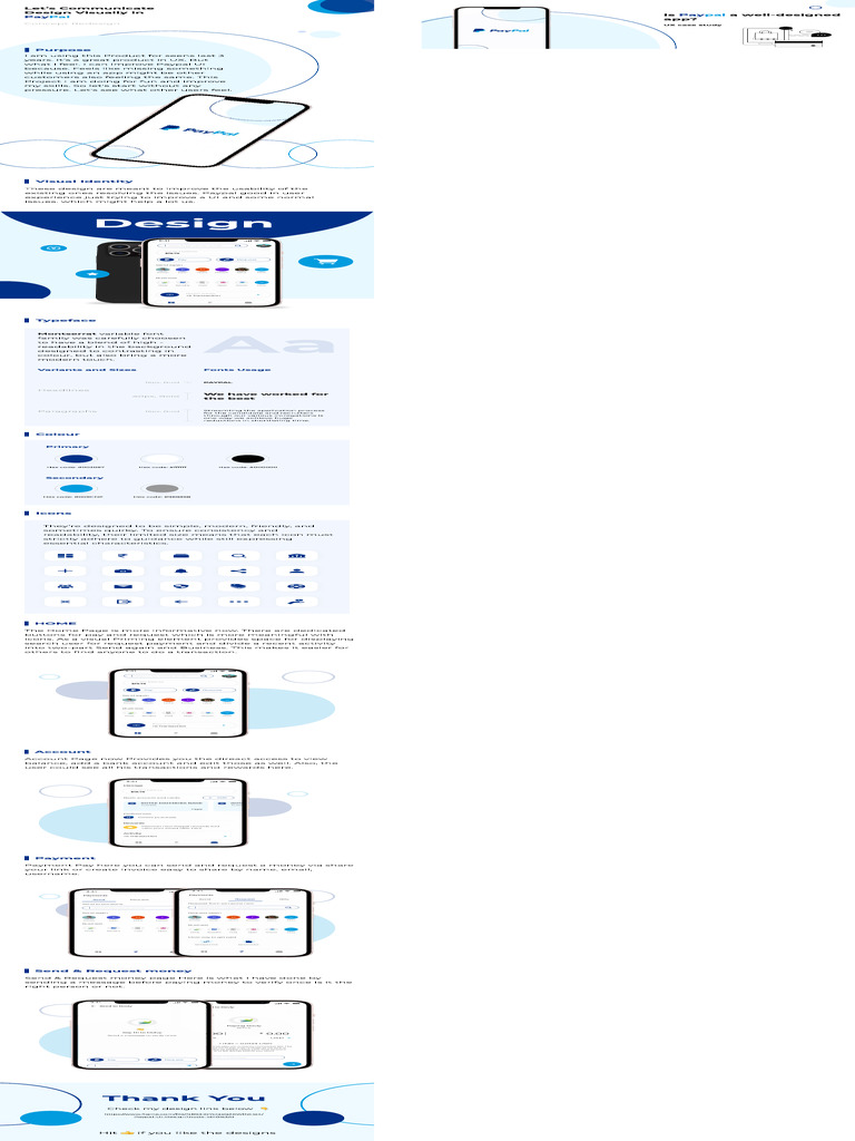 Improving PayPal UI Design Concepts | PDF | Typefaces | Computing