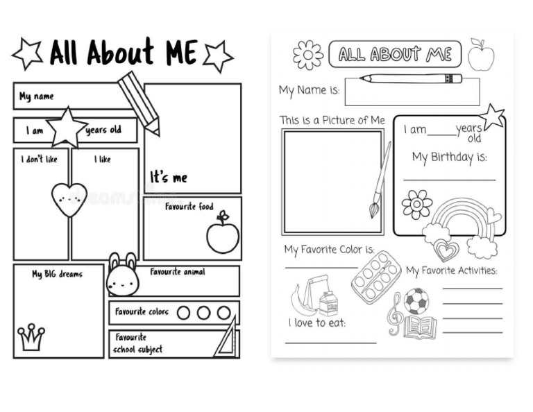 All About Me Template | PDF