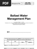 Sample Ballast Water Record Book Completed | PDF | Water | Ships