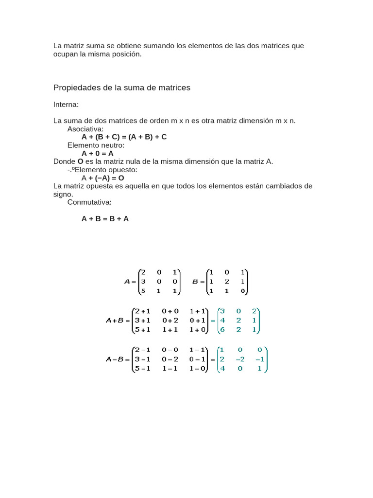 Suma de Elementos en Matrices | PDF