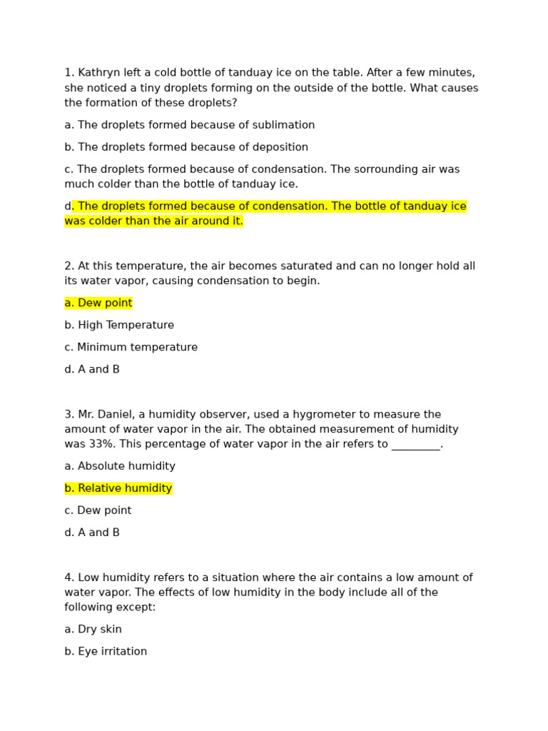 Atmospheric Tools and Equipment For Weather Forecasts | PDF | Humidity | Precipitation