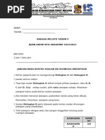 Template Cover Soalan | PDF