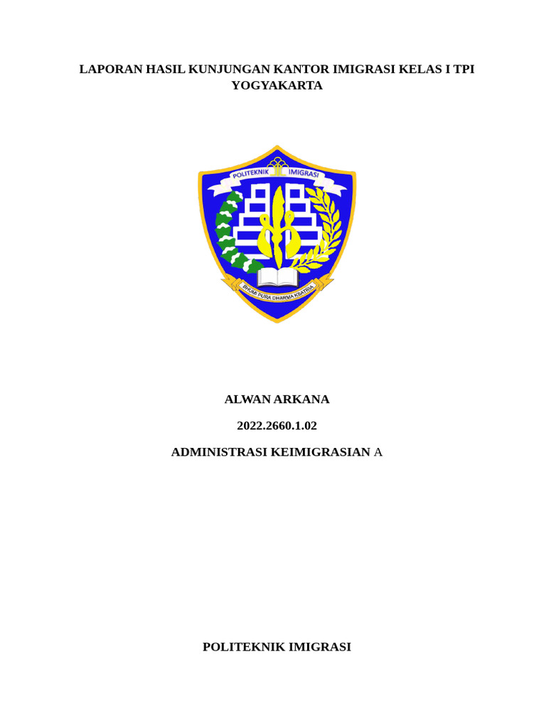 Salin-Laporan Hasil Kunjungan | PDF