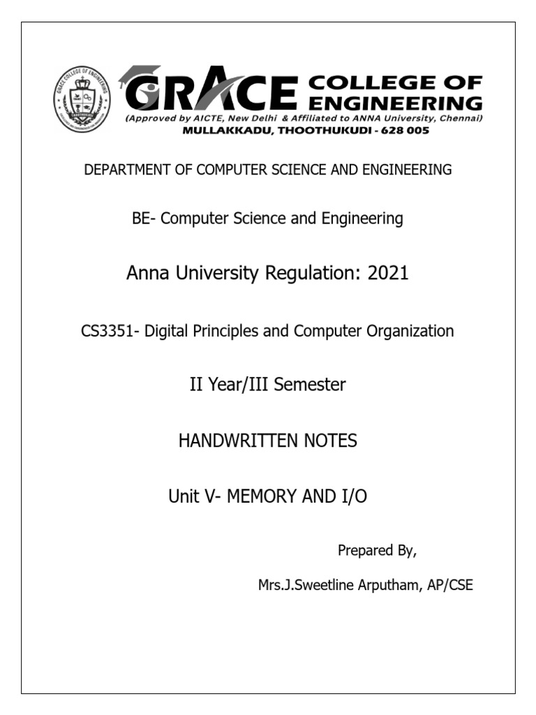 III Cse Cs3351 Dpco Unit 5 | PDF | Computing | Computer Science