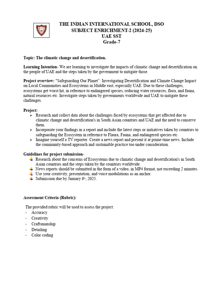 Mscs Uae SST - Winter Project - 2024-25 | PDF | Information | Data