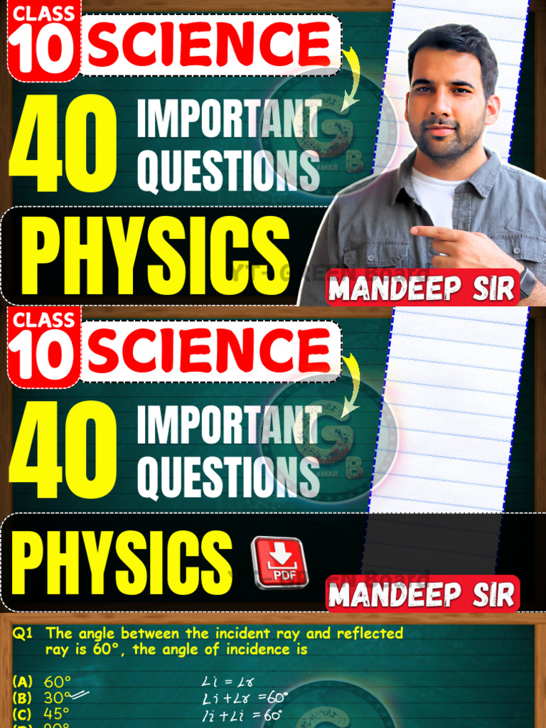 Class 10 Physics Important Questions | PDF | Alternating Current ...