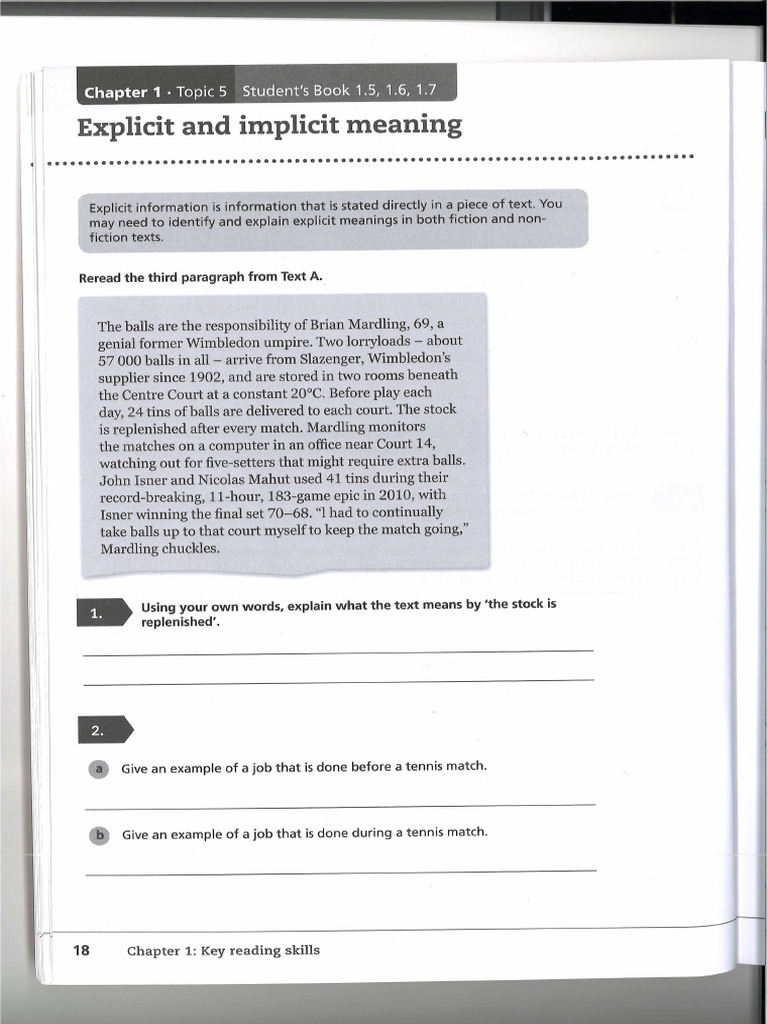 Explicit and Implicit Meaning | PDF