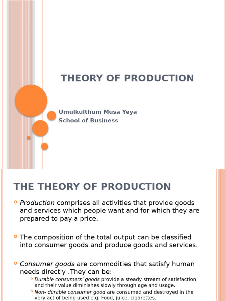 Understanding Production Theory Basics | PDF | Labour Economics ...