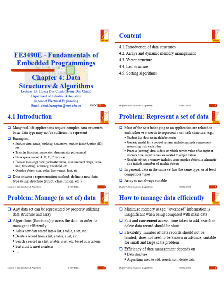 ee3490e chapter 4+5 | PDF | Pointer (Computer Programming) | Variable (Computer Science)