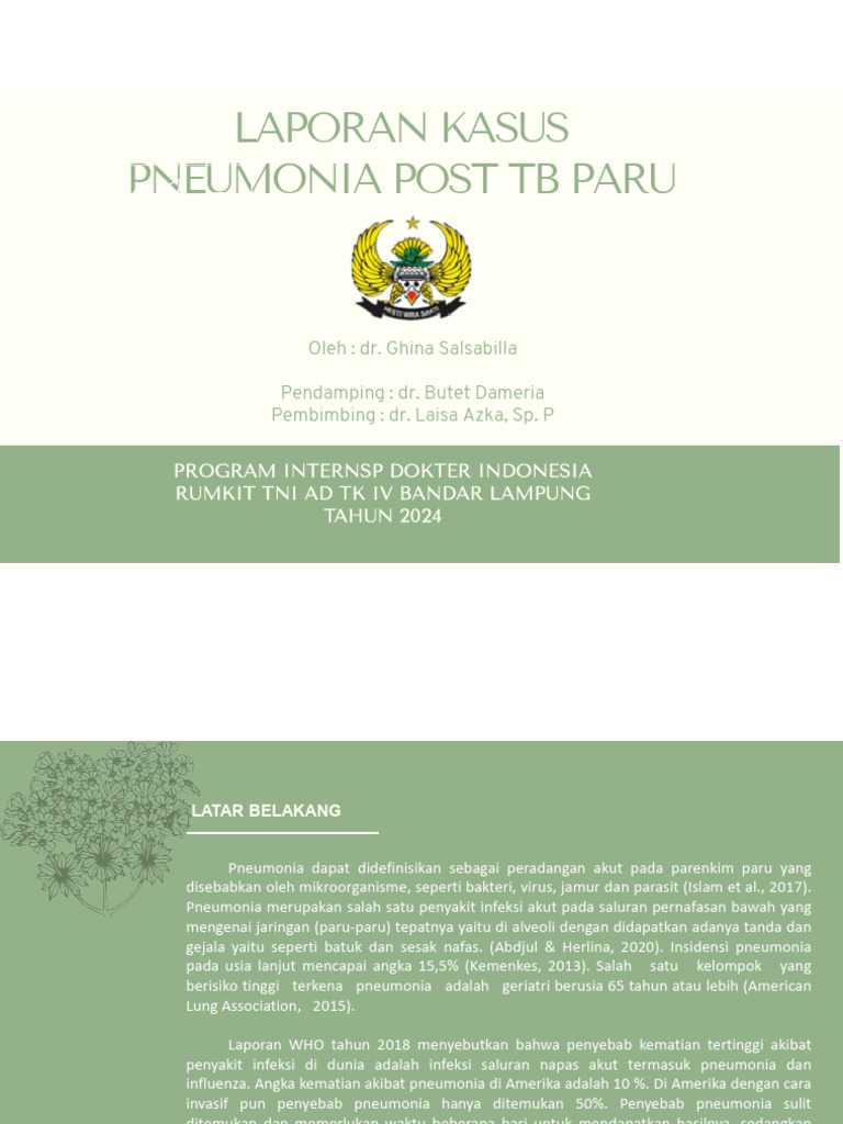 Laporan Kasus Pneumonia | PDF