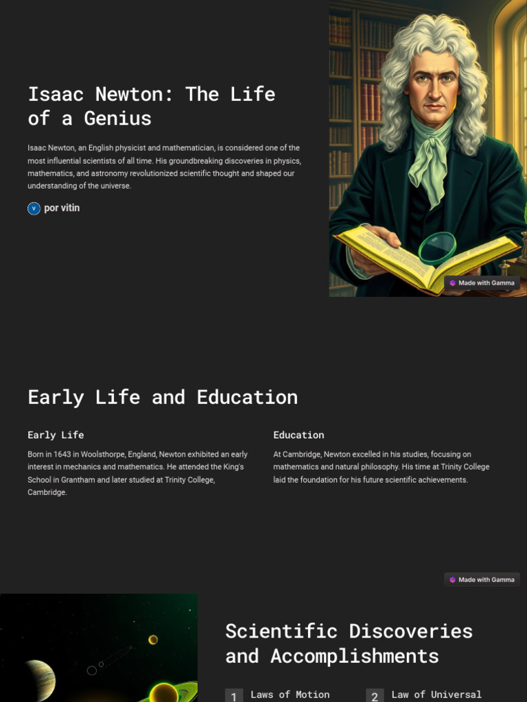 Isaac Newton: Life, Discoveries, Impact | PDF